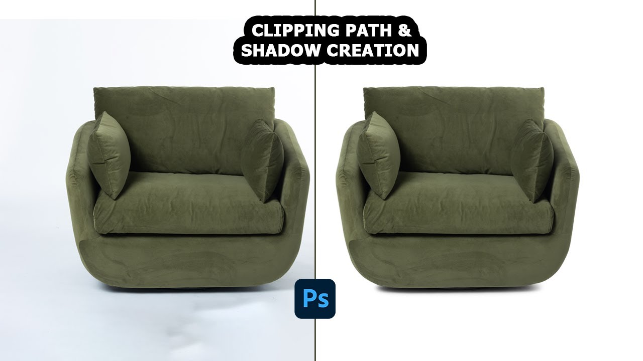 How To Make Clipping Path & Shadow Creation Service In Photoshop - YouTube