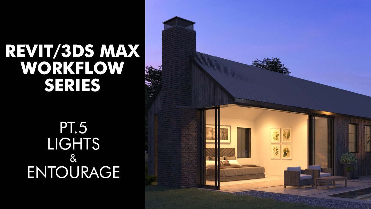 Rendering for Architects, Pt. 5: Lights & Entourage - YouTube