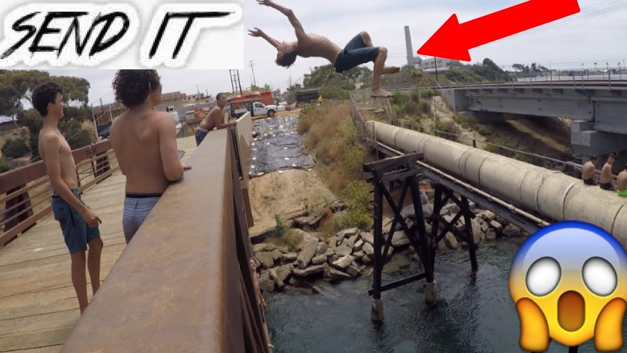 Bridge jumping! - YouTube
