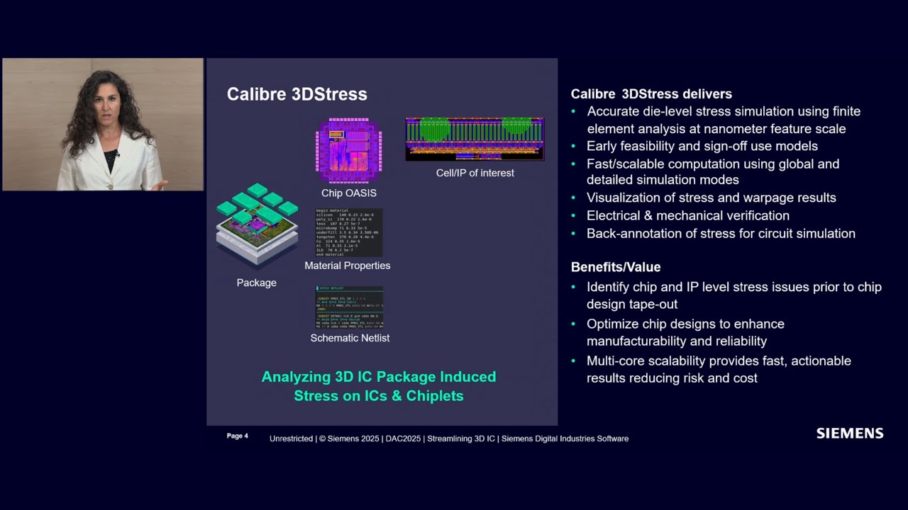 Calibre 3DStress - Chip-package Stress Analysis for 3D IC Designs - YouTube