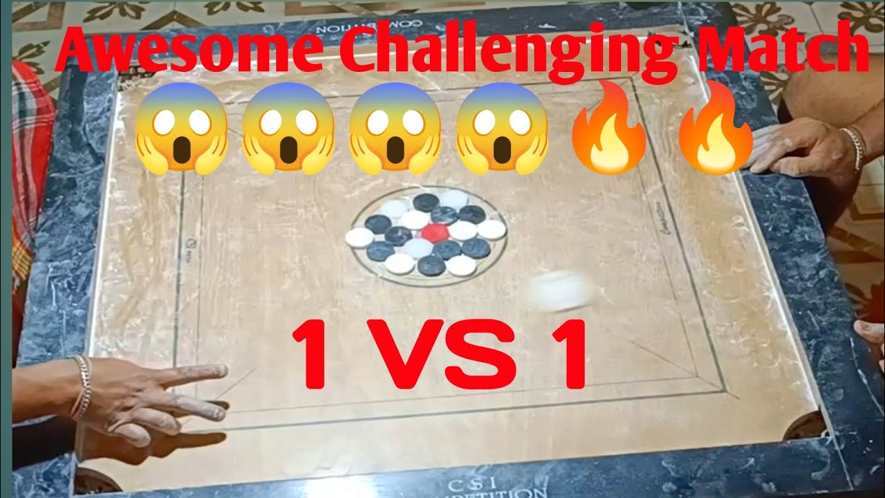 Awesome Challenging Match Carrom|| Carrom Board|| Carrom Board Game|| # ...