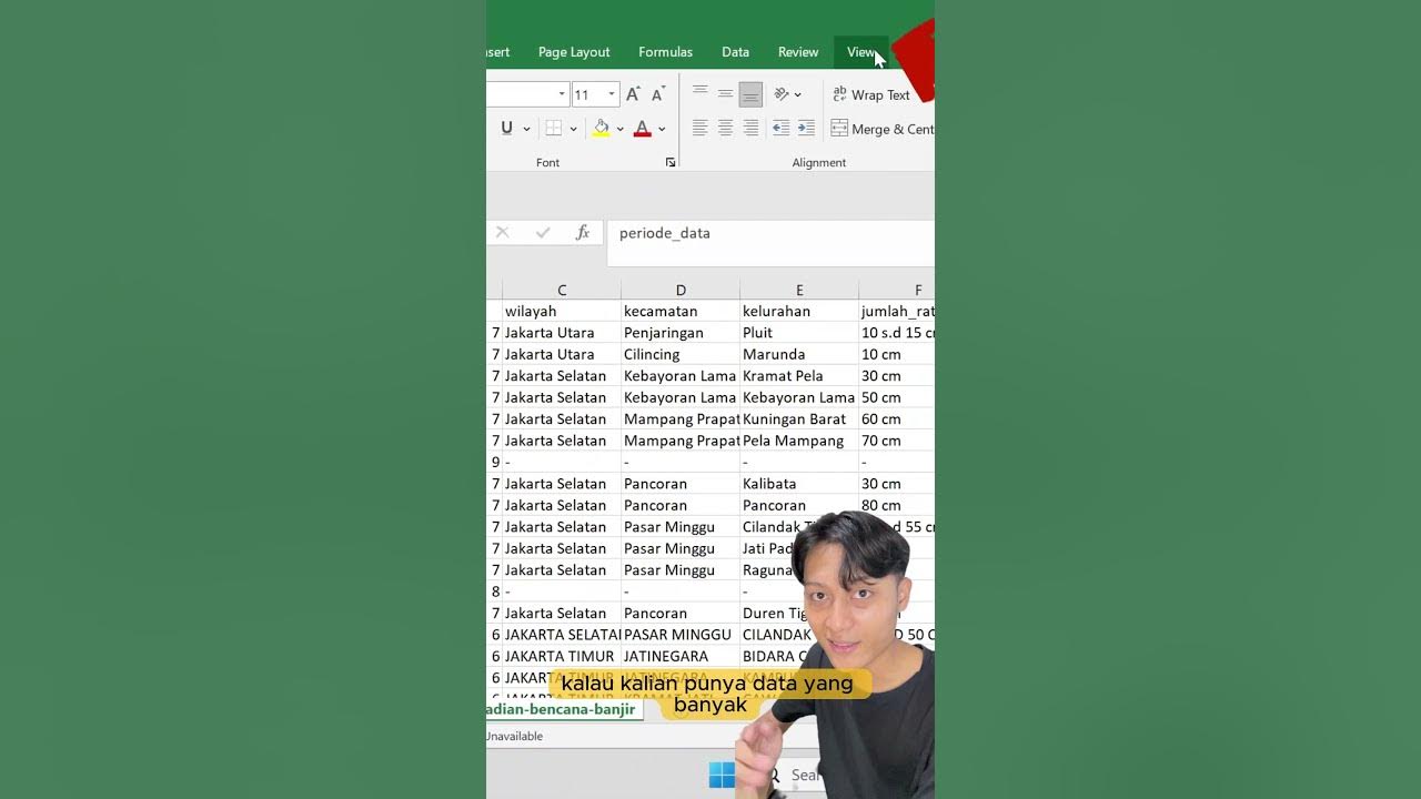 Tips agar kolom pada file excel tidak geser saat di scroll #excel #dataanalyst #data - YouTube