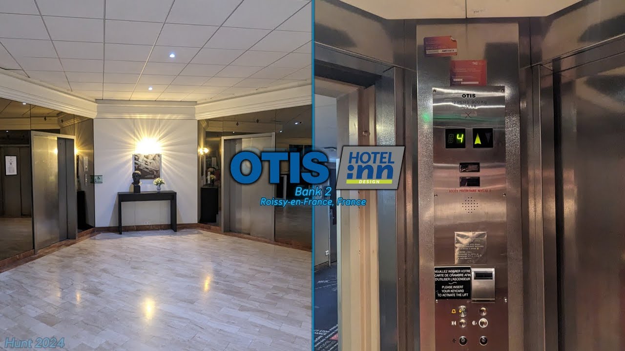 Bizarre OTIS Elevonic 411M Traction Elevators | Hotel Inn, Roissy-De ...