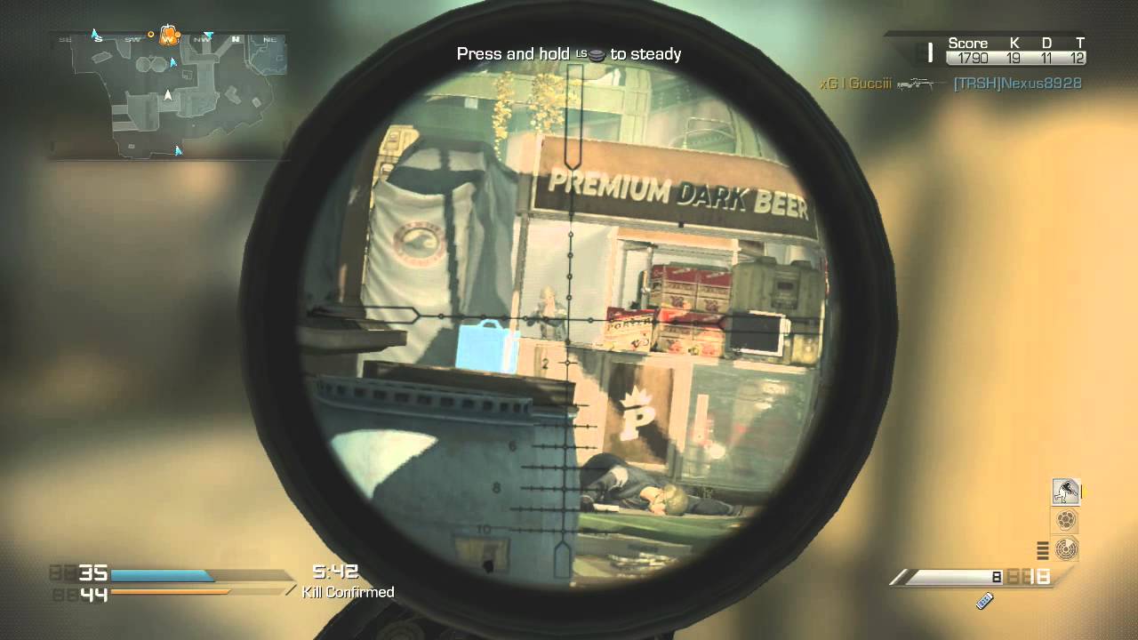 First Triple Headshot Collateral on CoD Ghosts WHILE LEANING! - YouTube