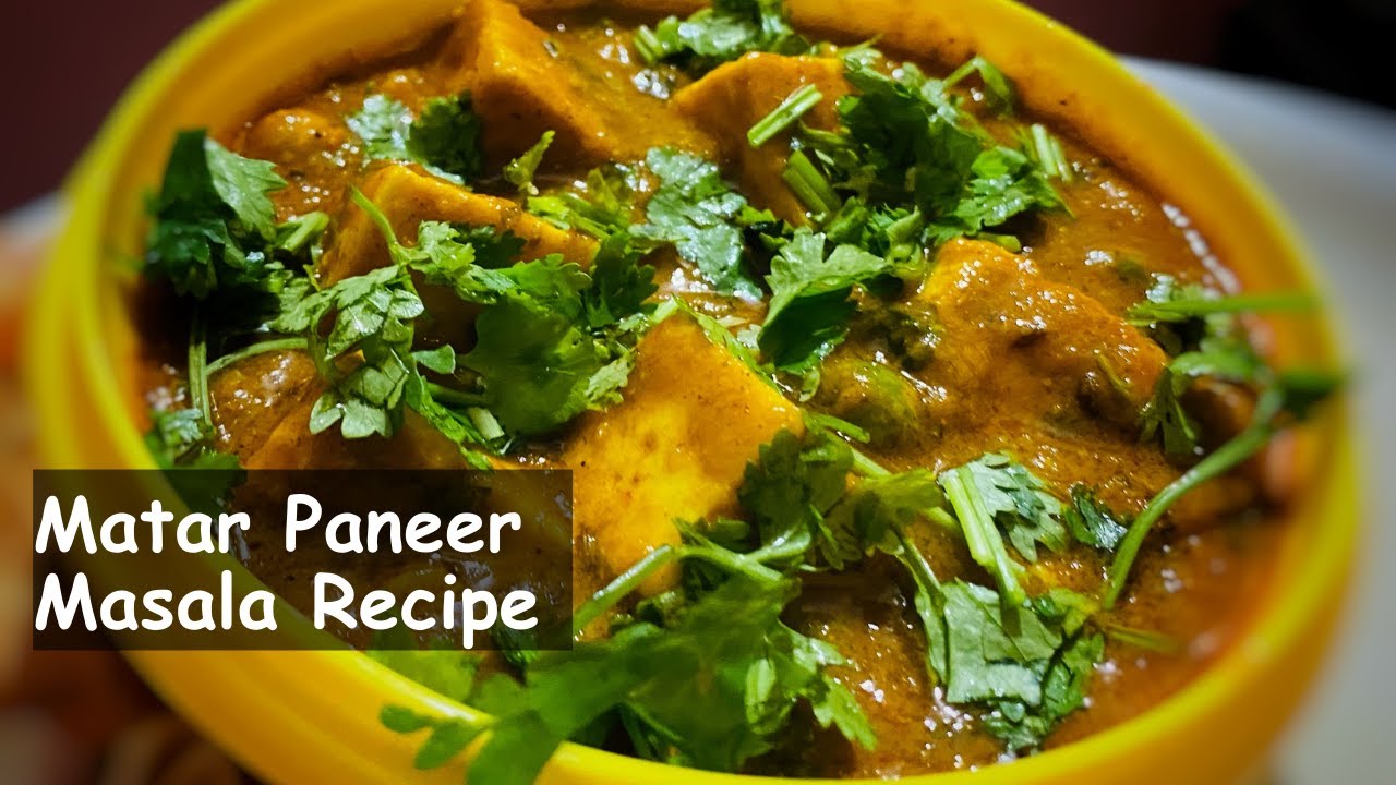 Dhabha Style Matar Paneer Masala Recipe | Darshini Priya | North Indian ...