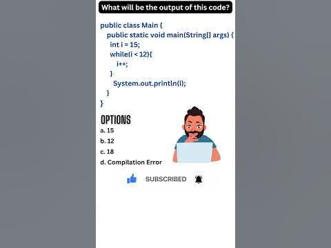 Java Programming Questions # 32 | #java #shorts #javaprogramming #learnjava #javalanguage #ocjp ...