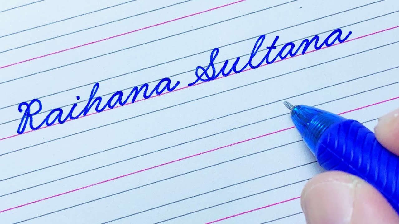 Raihana Sultana in Cursive Writing | Your name in Cursive Handwriting ...