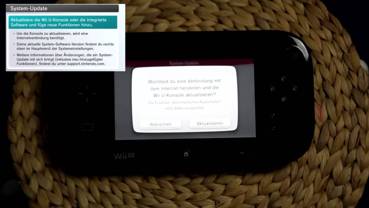 Wii U - Erster Start + System Einrichtung und New Super Mario U Start ...