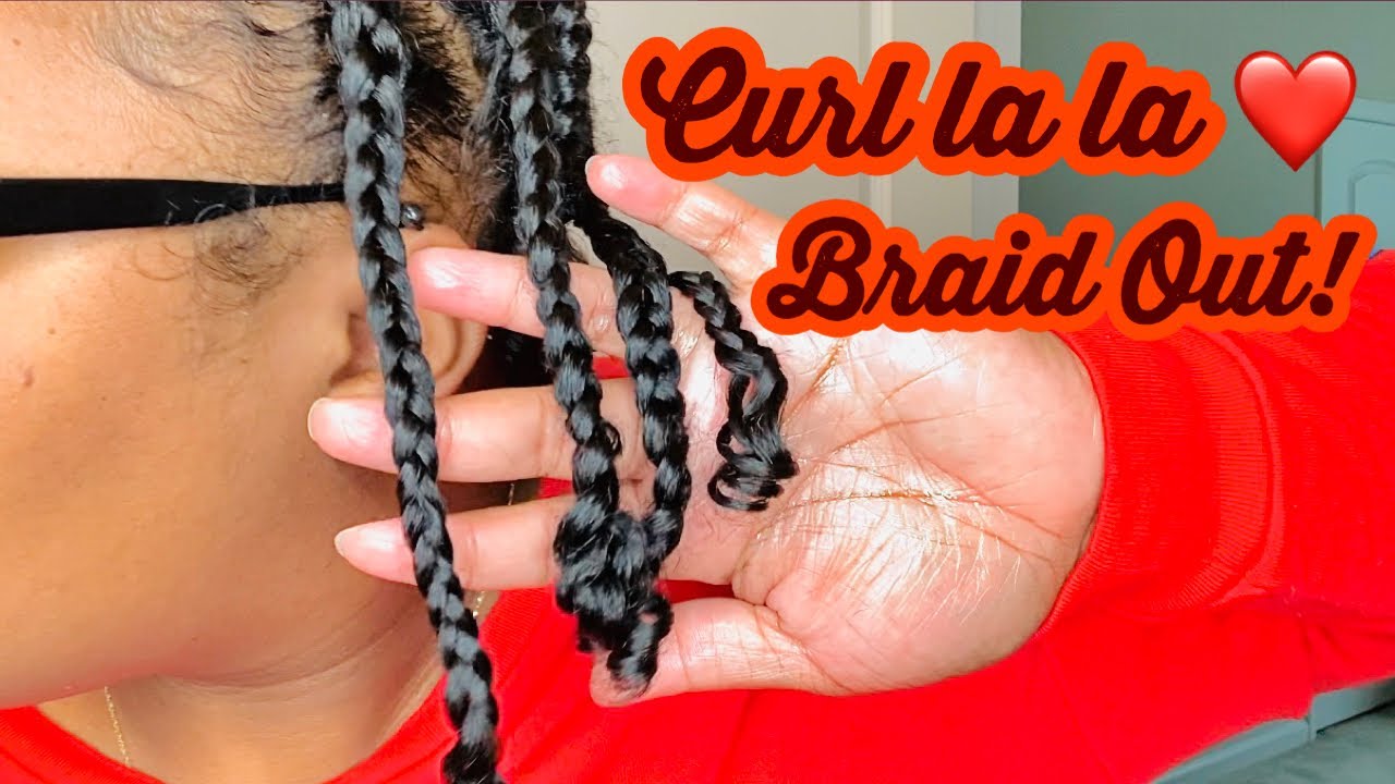 Braid Out || Natural Hair - YouTube