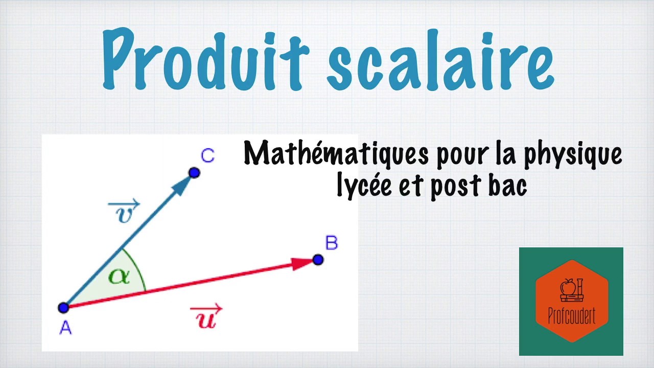 Le produit scalaire en physique - YouTube