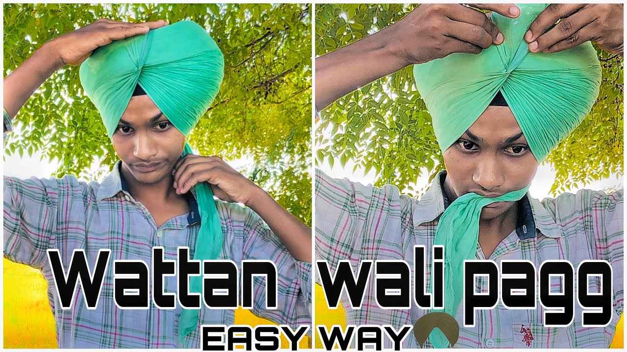 Wattan wali pagg || Easy way to tie wattan wali pagg || BY Manpreet ...