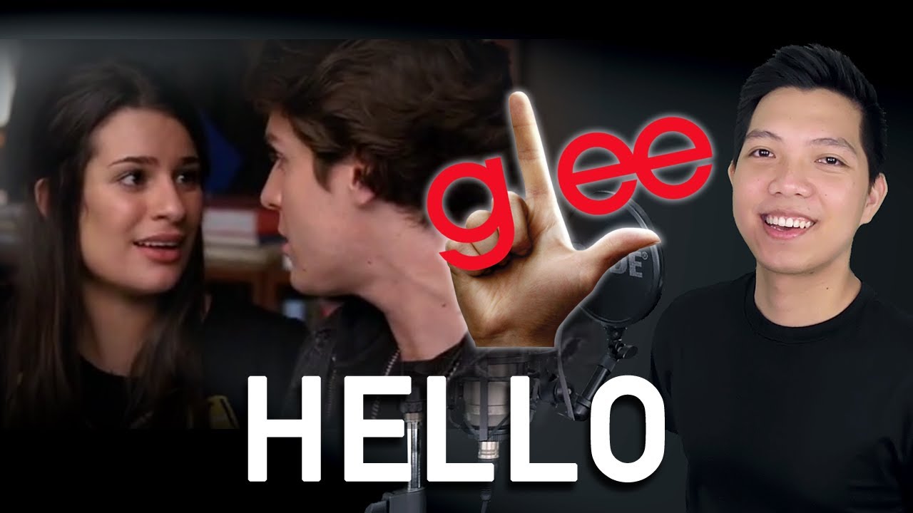Hello (Jesse Part Only - Karaoke) - Glee Version - YouTube