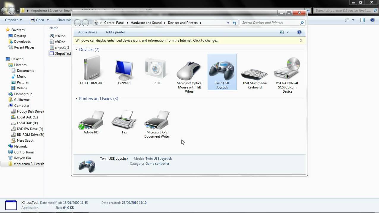 Tutorial de como configurar o Xinput Emu - YouTube