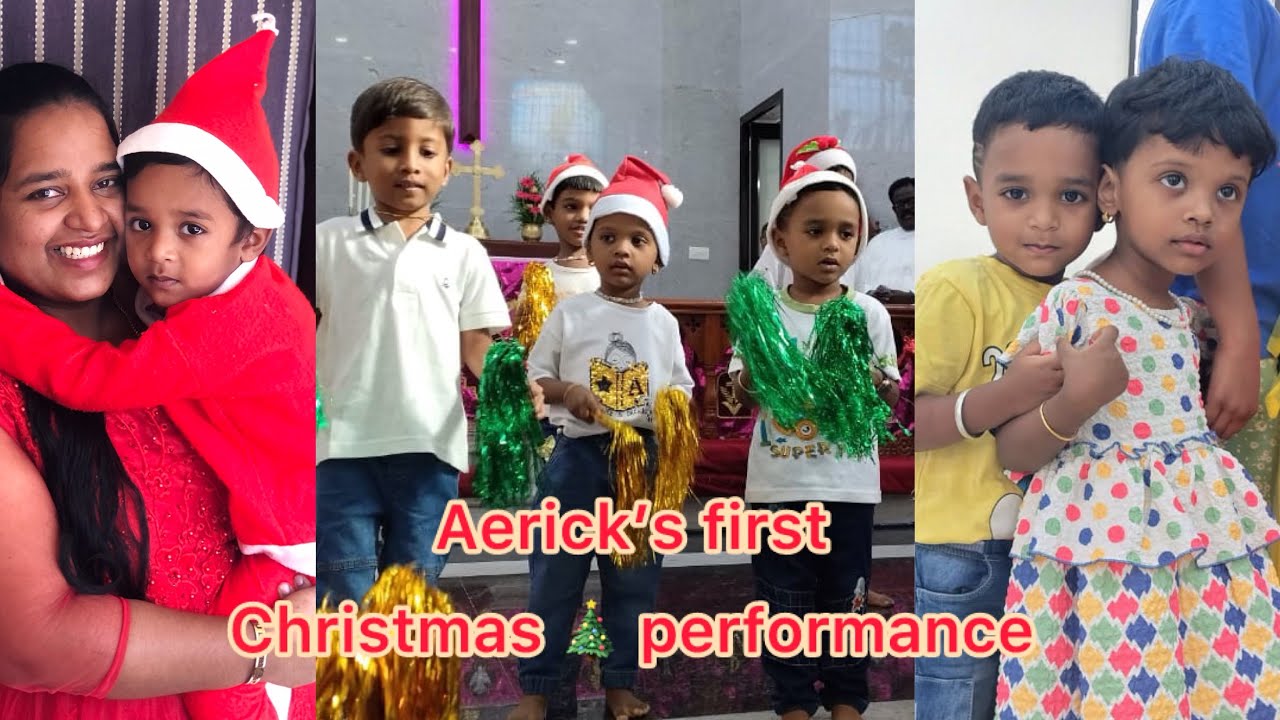 Aerick’s first Christmas 🎄 performance,funny moments to cherish #baby ...