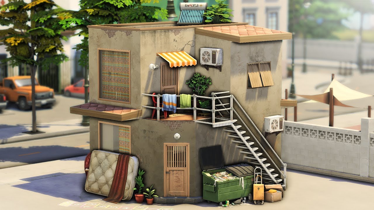 Cheap & Realistic Apartments For Rent 🔑 The Sims 4 Speed Build | No CC ...