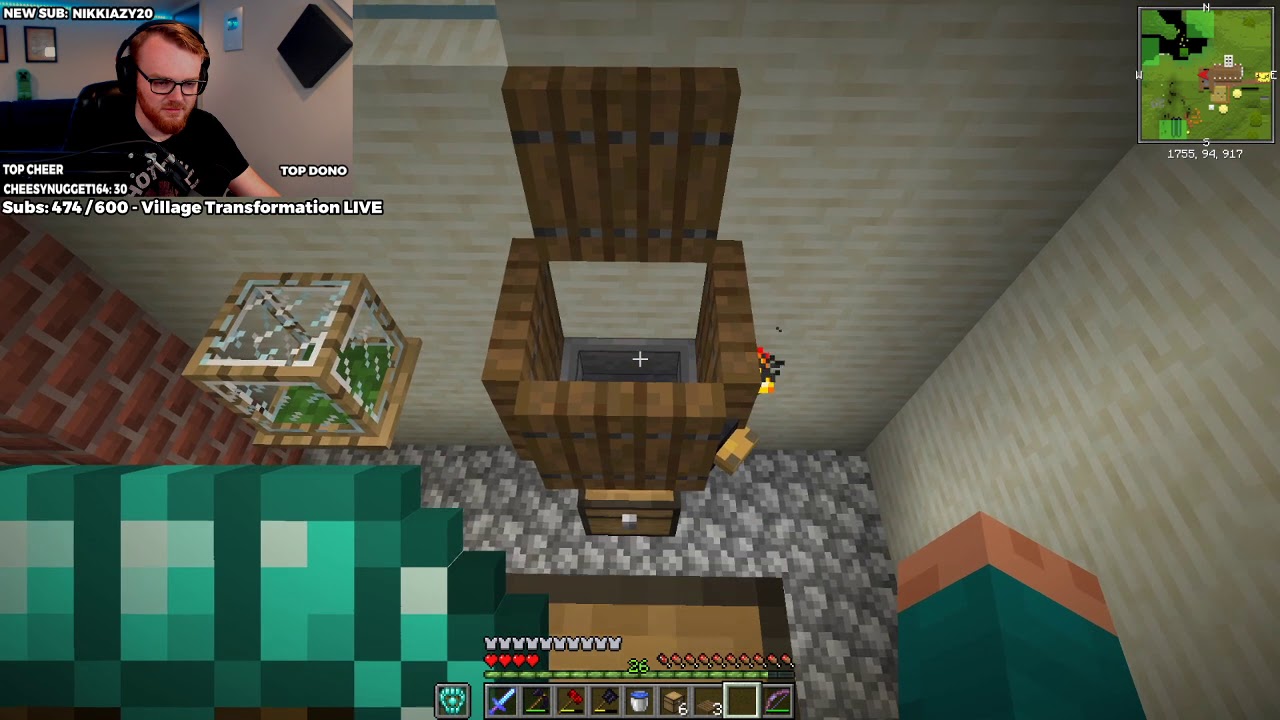 X Life SMP Livestream Replay! Caving, Slime Farming, and Villagers ...