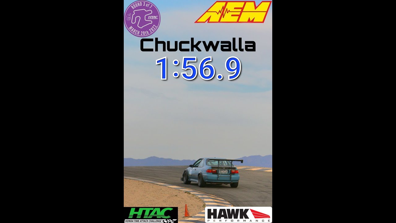 Chuckwalla CCW AEM overlay K24 Civic 1:56.9 - YouTube