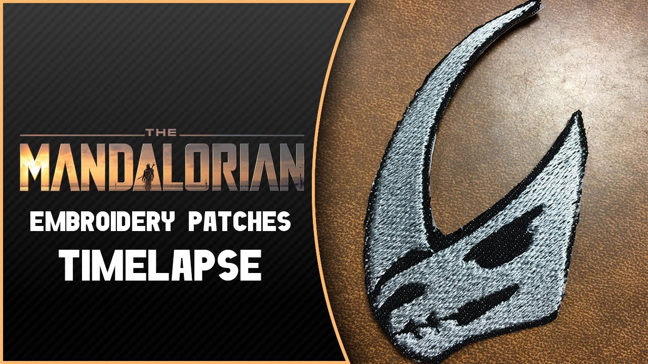 The Mandalorian Mudhorn Signet Patch - TimeLapse | Embroidery Design - YouTube