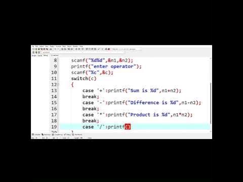 Program to create Simple Calculator in C Programming Language #programming - YouTube