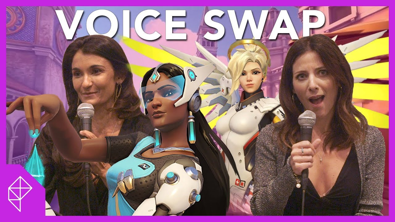 Overwatch Voice Swap With Mercy Pharah Symmetra And Sombra Youtube