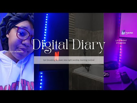 VISUAL DIARY [ep1] | studying for exam, late night drive, morning ...