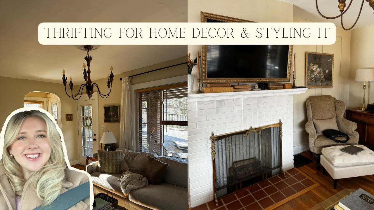 thrifting for home decor & styling it + living room design updates ...