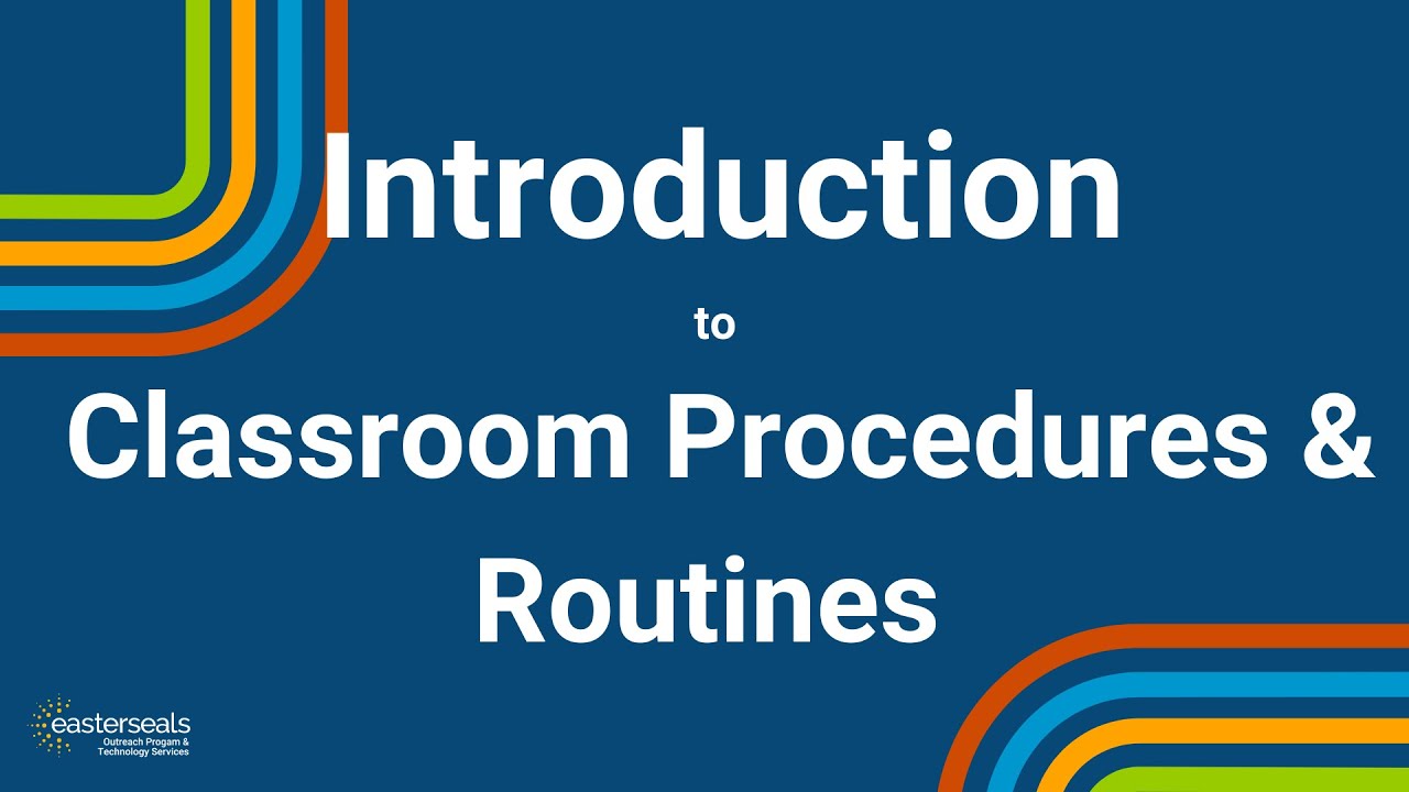 Introduction to Classroom Procedures and Routines - YouTube
