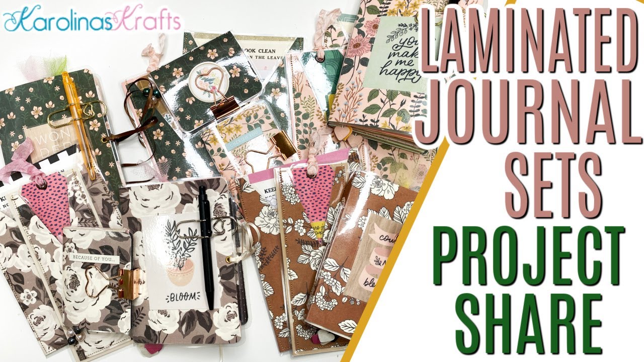 One Sheet Wonder Project Laminated Journal Sets for Craft Fair Ideas ...