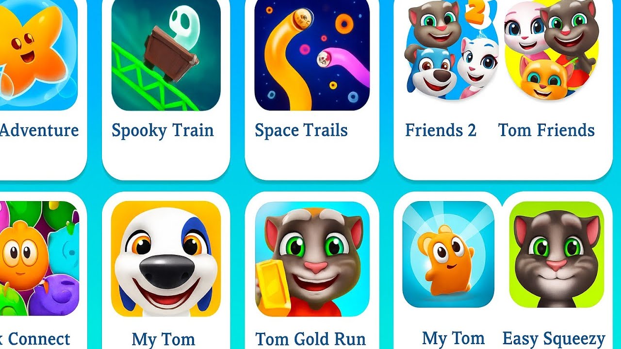 Talking Tom All game continue playing, Fun with Tom Game play 😂, - YouTube