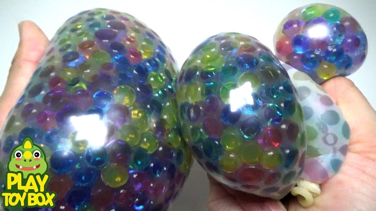 Learning Colors Stress Ball Balloon Pop Squishy Stretchy Orbeez Diy Poli Pokemon Playdoh Youtube