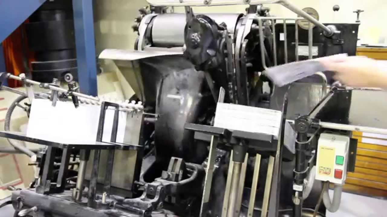Print Factory In Operation, Heidelberg Windmill Letterpress, Litho Five ...