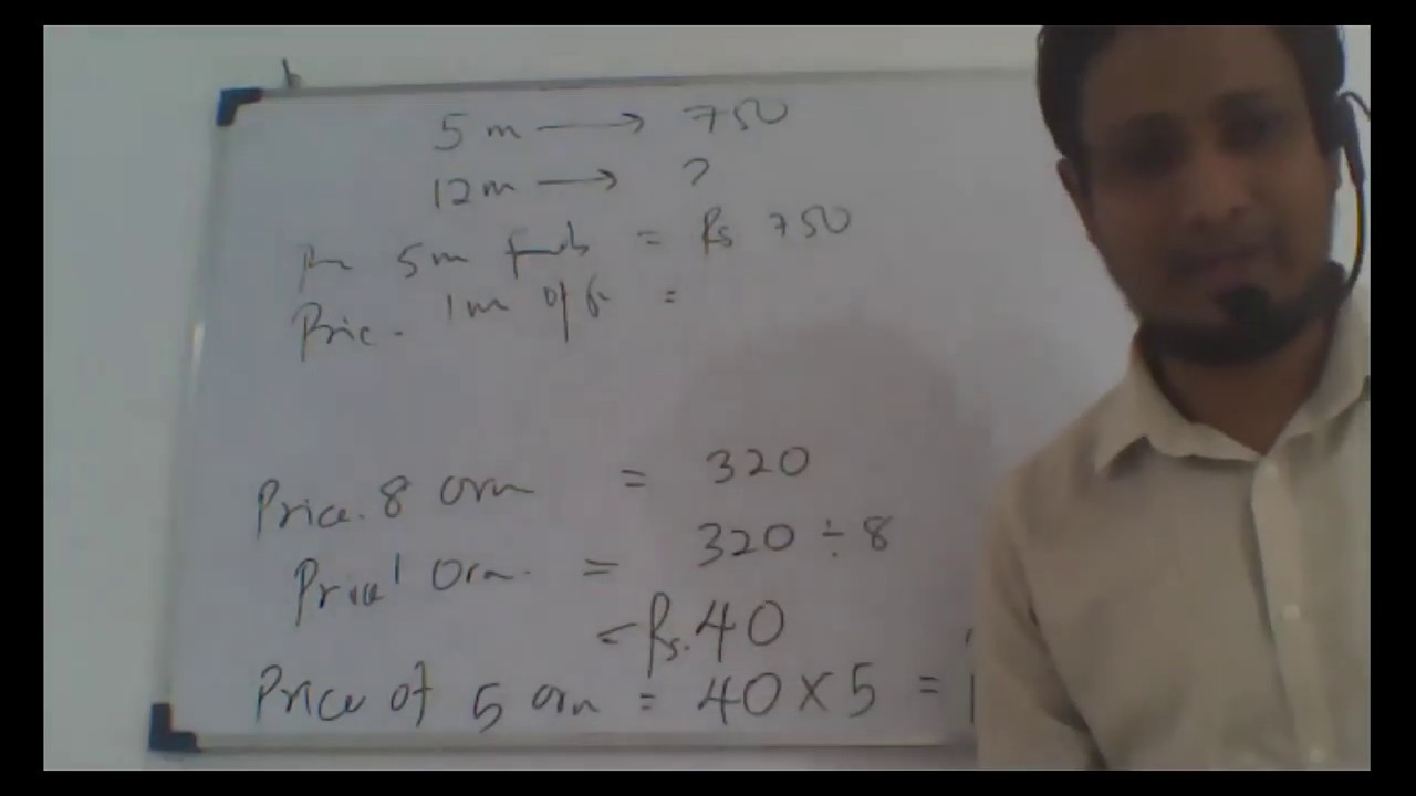 Mathematics - Grade 9 - English medium - Direct proportion - 10.2 ...