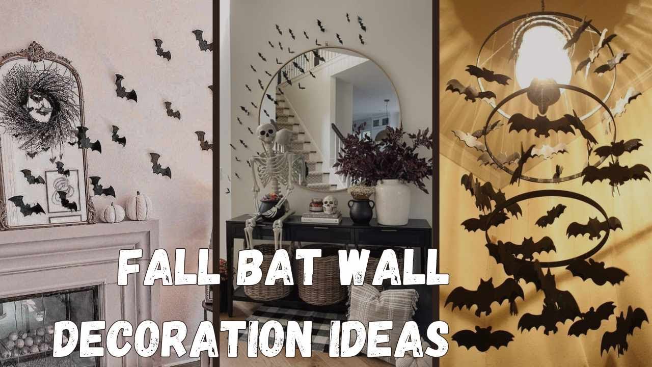 Top Best Fall Bat Wall Decoration and design ideas - YouTube