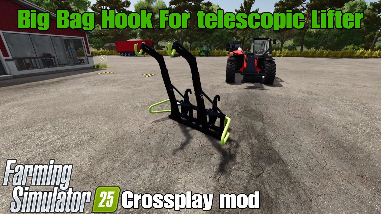 Double Big Bag Hook For Telescopic Lifter / FS25 crossplay mod - YouTube