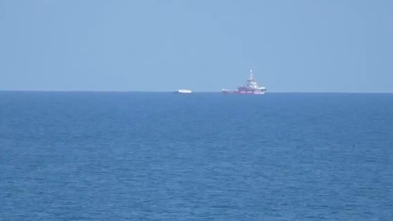 Ship carrying 200 tons of aid approaches Gaza - YouTube