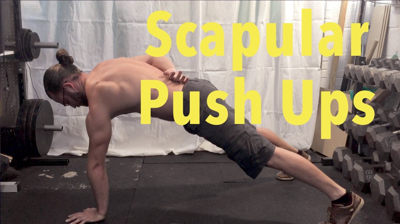 Scapular Pushups - YouTube