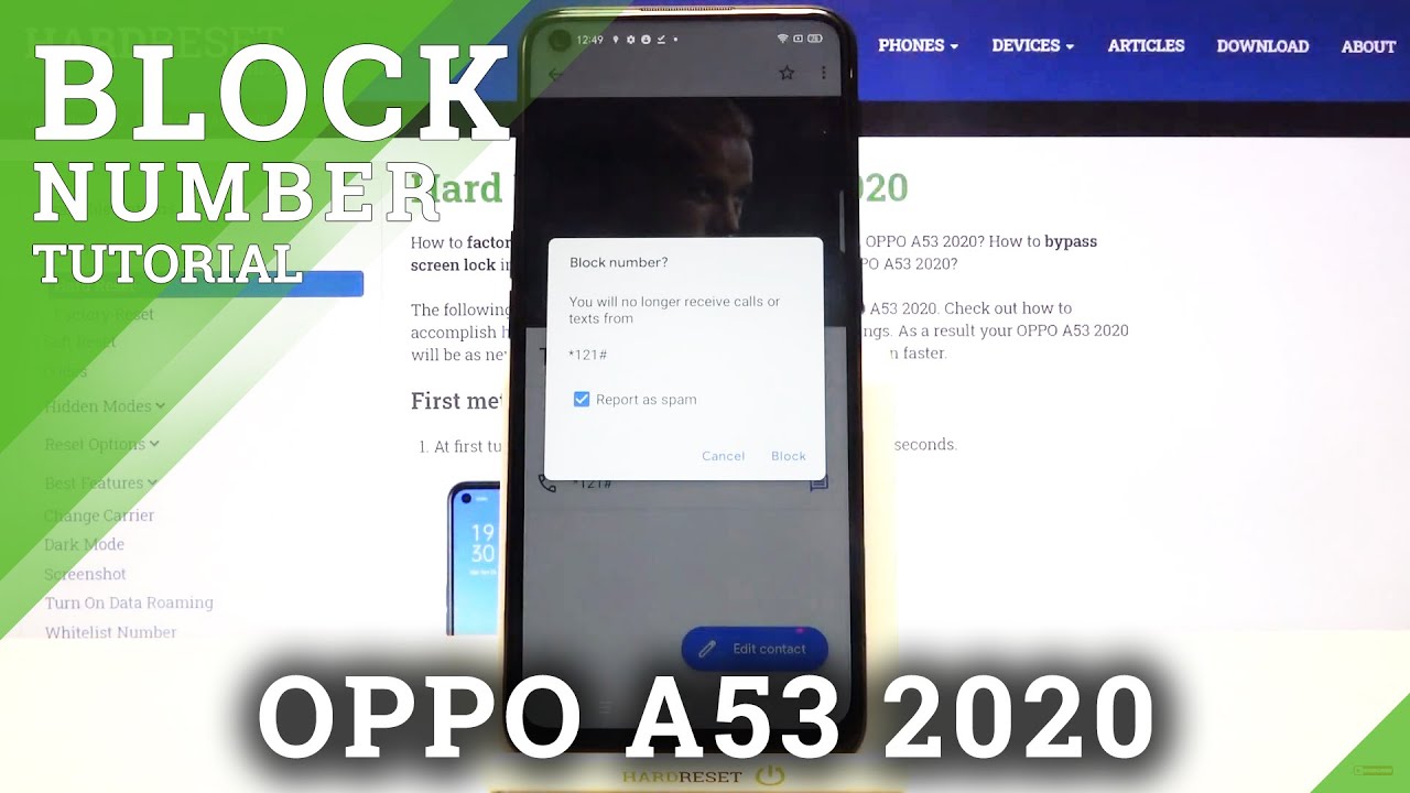 How to Block Number on OPPO A53 2020 – Block Unwanted Calls - YouTube