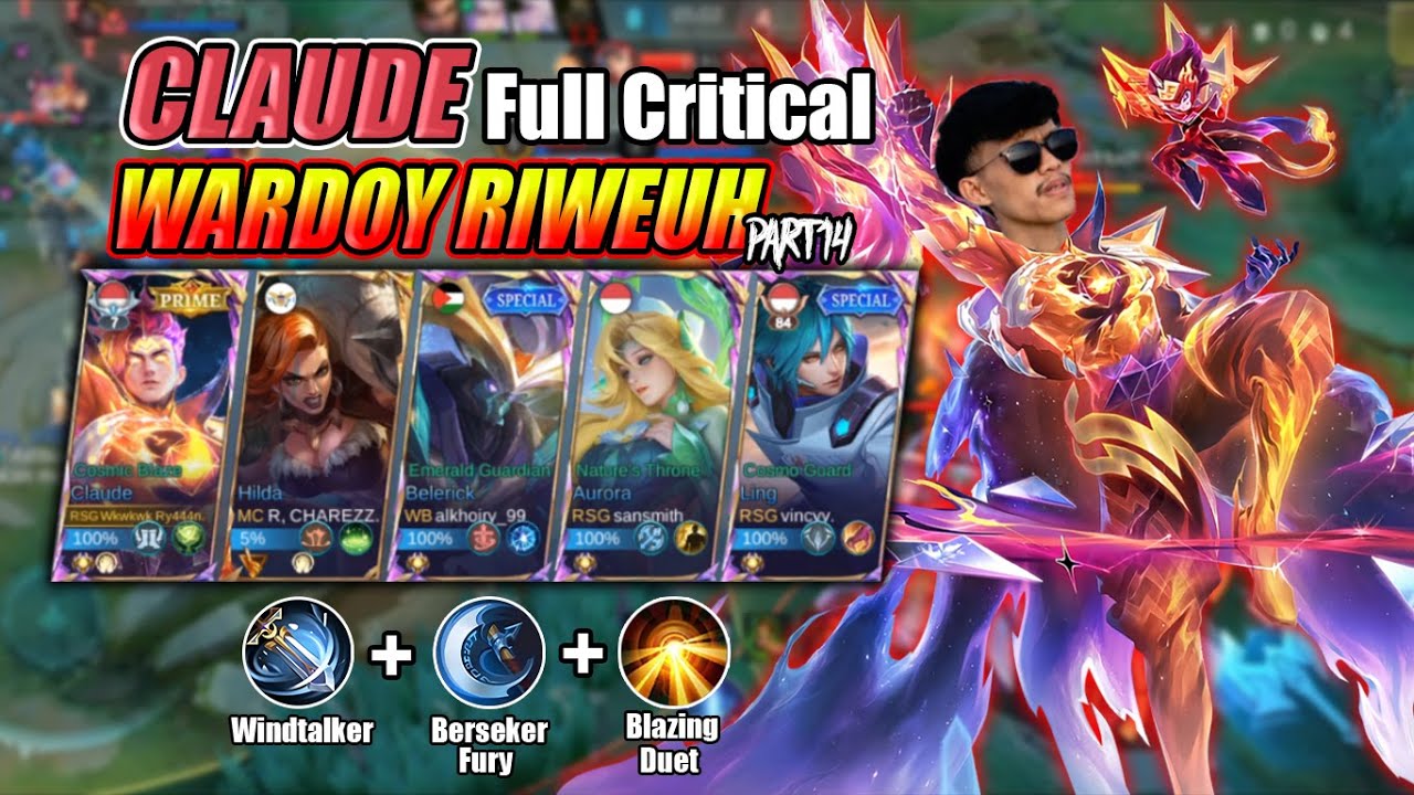 CLAUDE CRITICAL feat WARDOY RIWEUH part14 !!! tips bermain CLAUDE ...