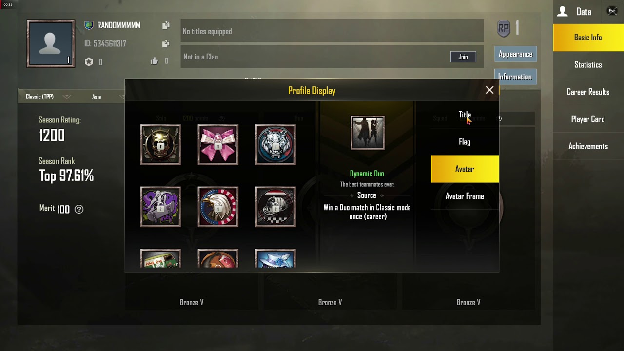 PUBG Mobile Change Display Picture and Display Frame in PUBG Mobile ...