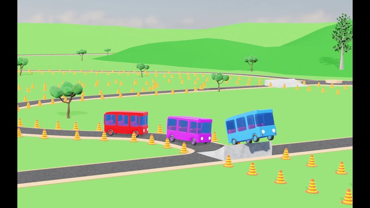 "Thrilling Bus Races! 🚍 Helper Cars & Trucks Adventure | Fun Cartoons ...