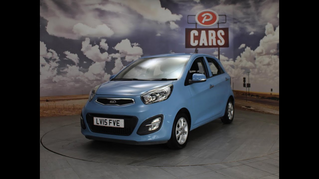 2015 Kia Picanto 1.0 2 Euro 5 5dr LV15FVE in Blue at Premier - YouTube