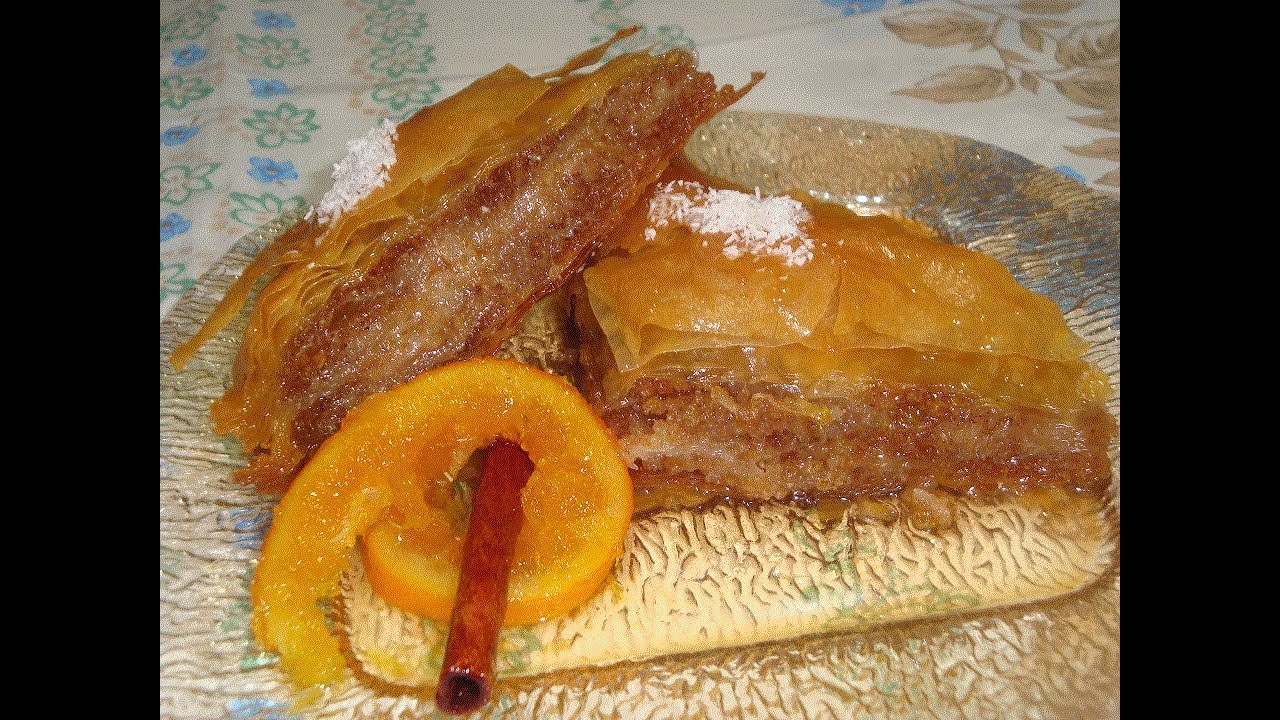 Τραχανόπιτα Σιροπιαστή - Pie with Trachana - Syrup - Dessert // Stella ...