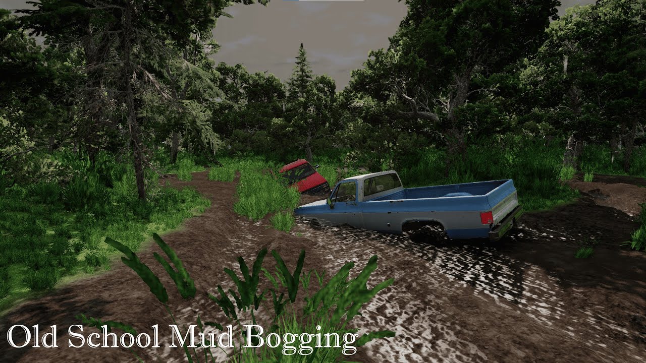 Old School Mud Bogging with Square body Chevy and more in Beamng Drive ...