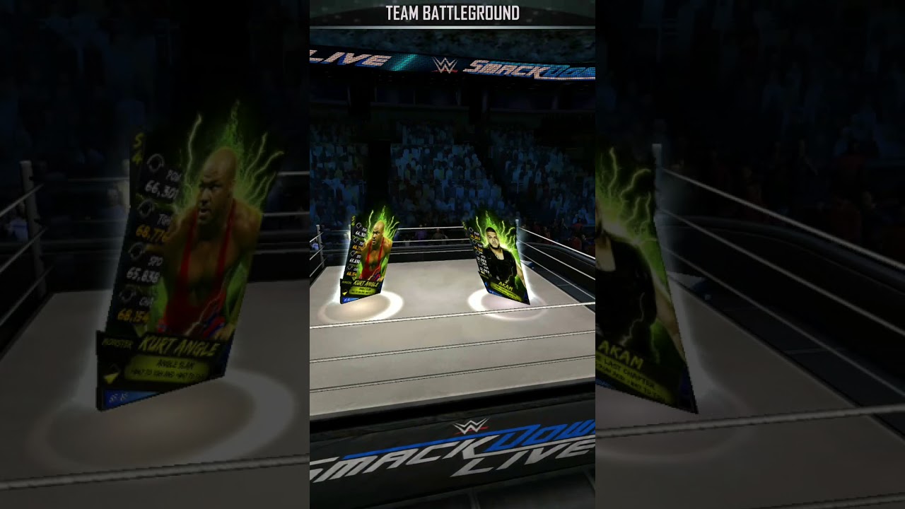 WWE SUPERCARD(KURT ANGLE FINISHER ANGLE SLAM) - YouTube