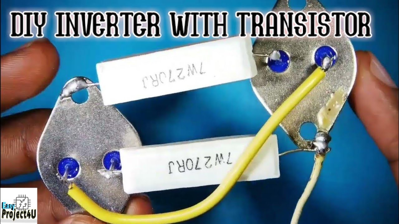 DIY INVERTER WITH TRANSISTOR 2N3055 - YouTube