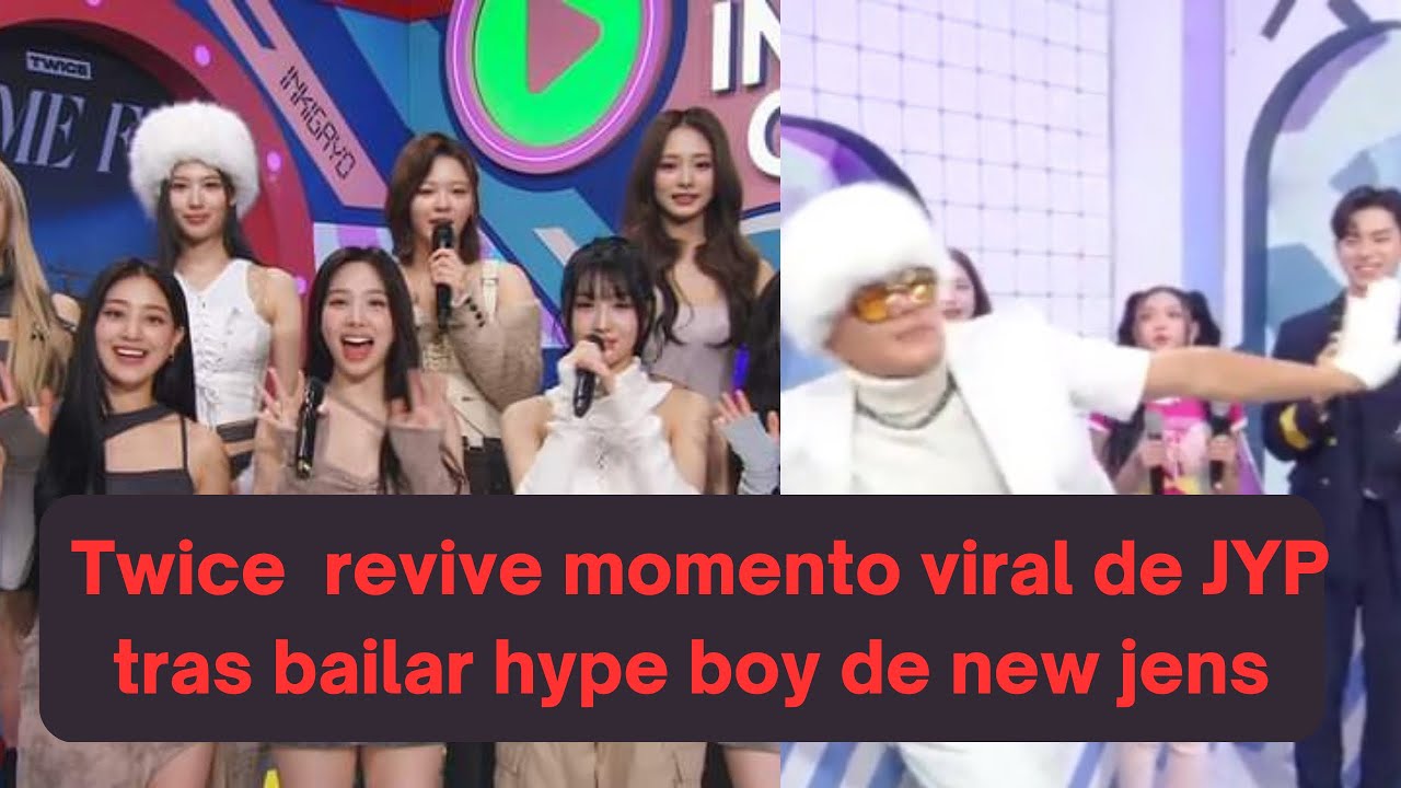 Twice se burla de jyp por bailar hype boy de una manera muy peculiar - YouTube