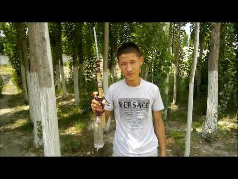 Qo`lbola yasalgan qurol (TIR)! Daraxtni teshib qo`ydi!  Tez ko`ring!