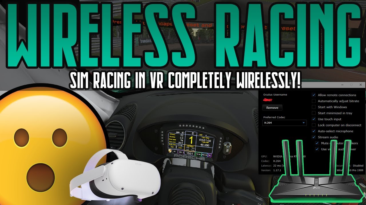 Wireless VR Sim Racing is here! (90hz low latency step by step guide ...