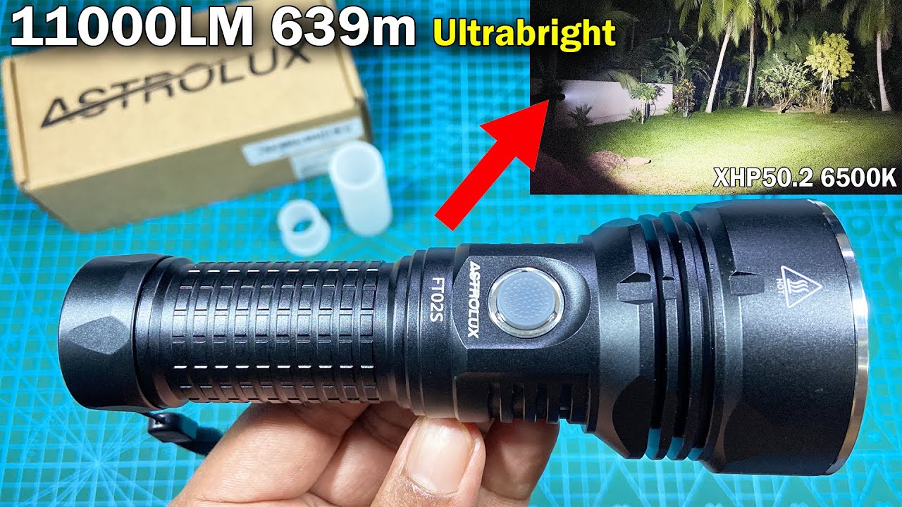 Astrolux FT02S Anduril Flashlight XHP50.2 11000LM 546m Ultrabright ...