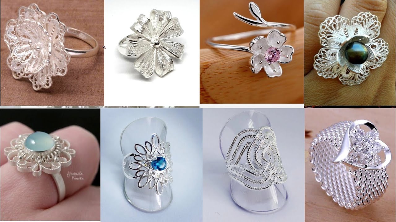 Silver Rings For Girls With Price||Silver Rings Designs For Girls ...